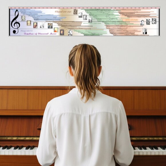 Parthenon Graphics | Art | Timeline Of Classical Music Poster | Poshmark